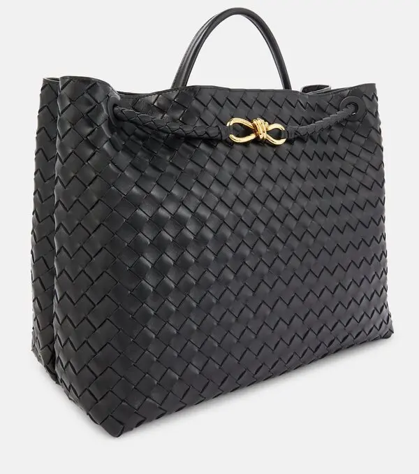 Bottega Veneta Andiamo Large Leather Tote Bag - Black