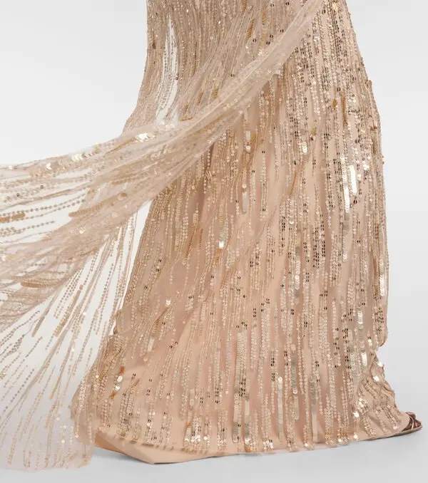 Jenny Packham Ruby Caped Gown - Gold