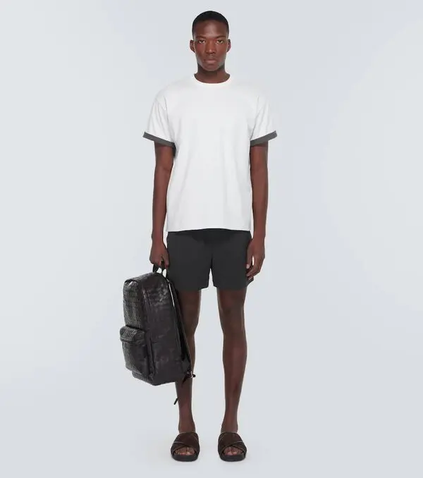 Bottega Veneta Intrecciato Leather Backpack - Brown