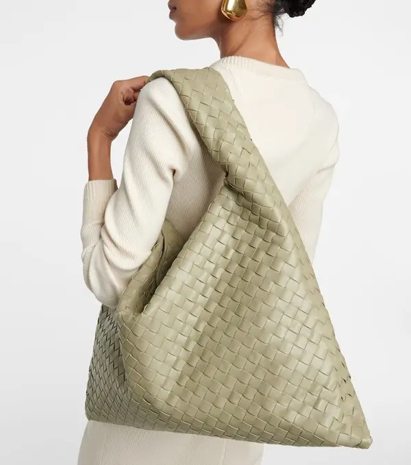 Bottega Veneta Hop Large Shoulder Bag - Beige