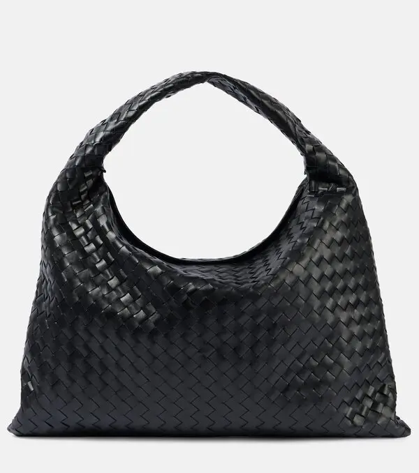 Bottega Veneta Hop Large Shoulder Bag - Black
