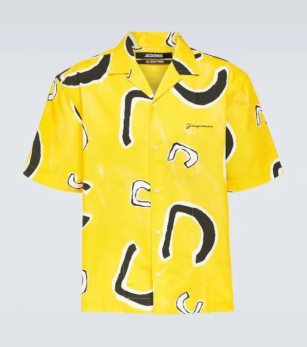 Jacquemus Jean Printed Cotton Bowling Shirt