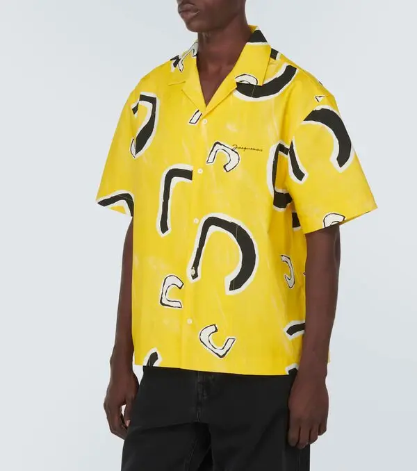 Jacquemus Jean Printed Cotton Bowling Shirt