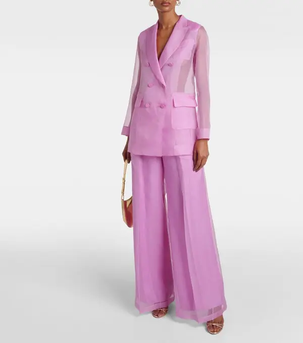 Max Mara Negrar Silk Organza Blazer