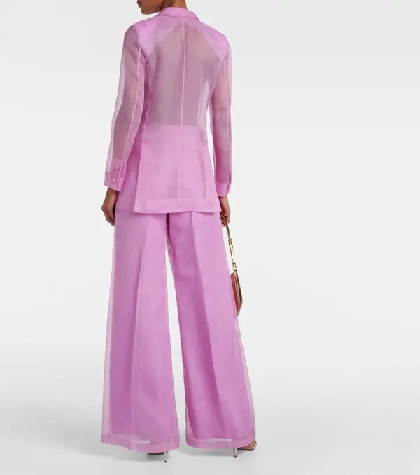 Max Mara Negrar Silk Organza Blazer