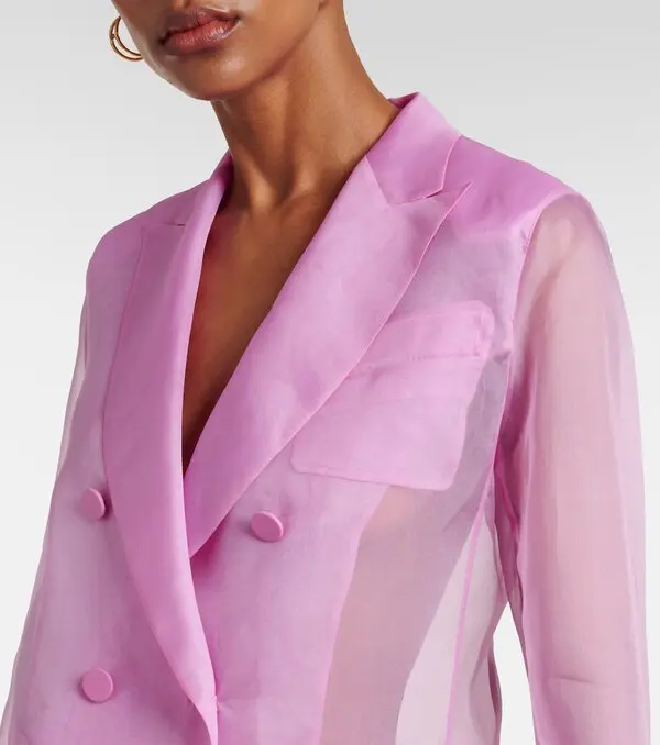 Max Mara Negrar Silk Organza Blazer