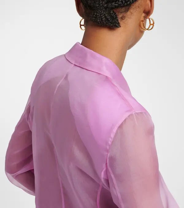 Max Mara Negrar Silk Organza Blazer