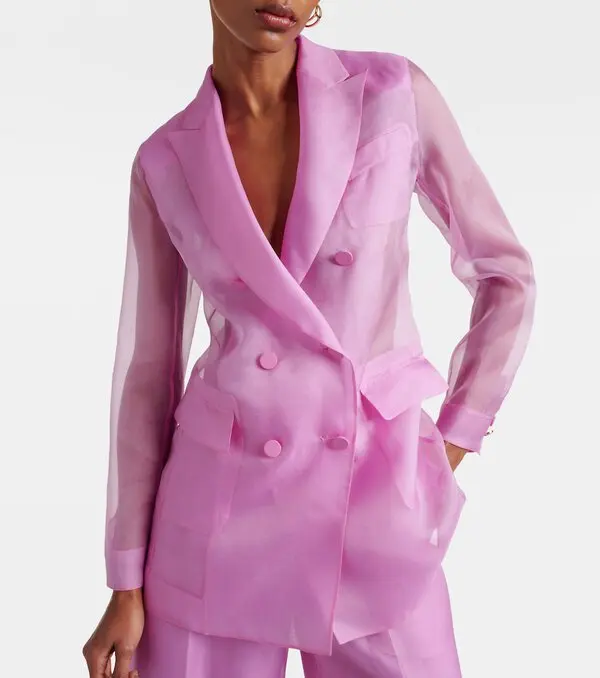 Max Mara Negrar Silk Organza Blazer