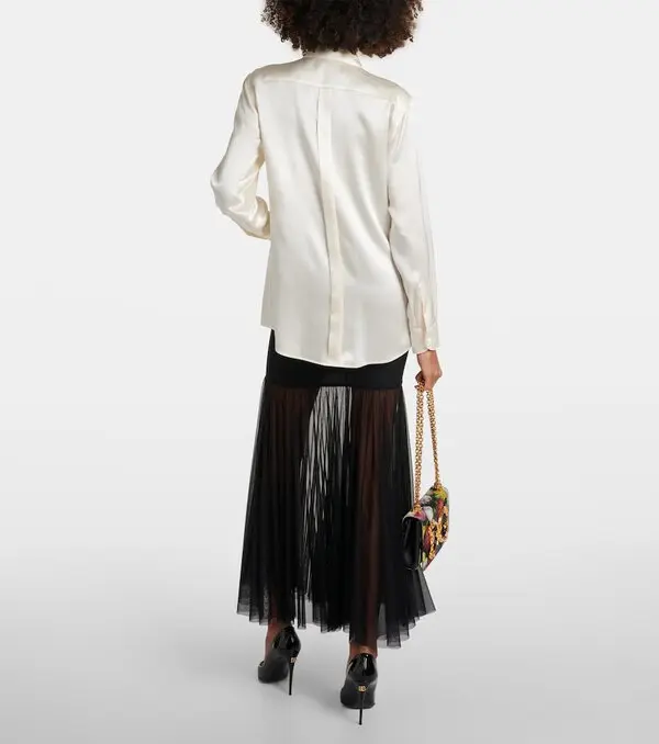 Dolce & Gabbana Paneled Silk Shirt