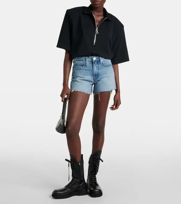 FRAME Le Brigette Denim Shorts