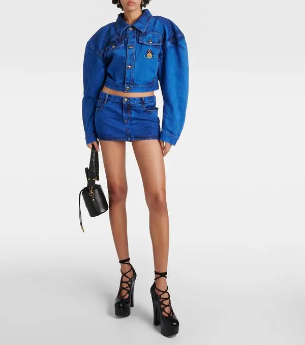 VIVIENNE WESTWOOD Low-rise Denim Miniskirt