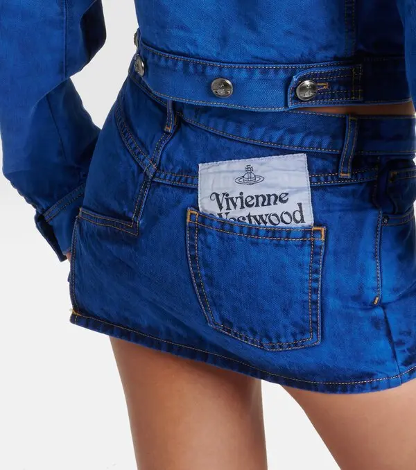 VIVIENNE WESTWOOD Low-rise Denim Miniskirt