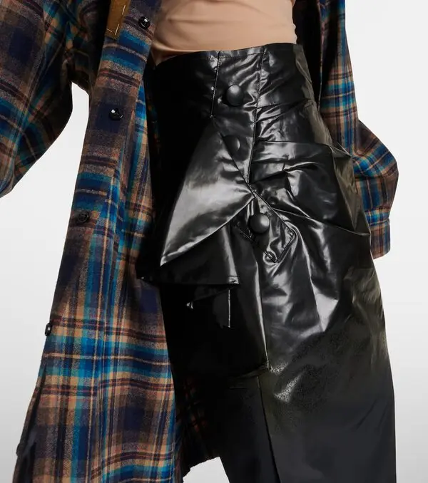 MAISON MARGIELA High-rise Draped Midi Skirt