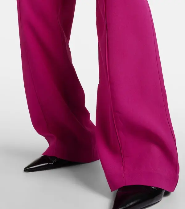 TALLER MARMO Marlene High-rise Palazzo Pants - Pink