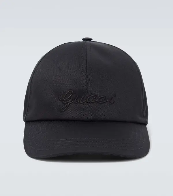 Gucci Logo-embroidered Cotton Baseball Cap