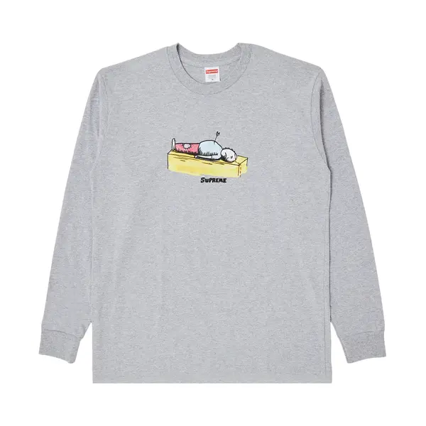 Supreme Neil Blender Arrow Long-sleeve Tee 'heather - Grey