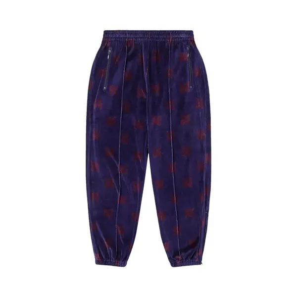 Needles Papillon Velour Zipped Track Pants - Purple