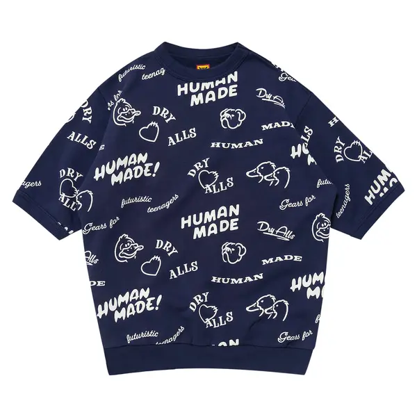 HUMAN MADE Printed Short-sleeve Sweatshirt