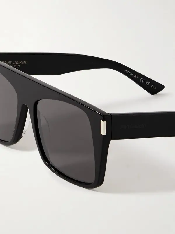 Saint Laurent Vitti Oversized Square-frame Acetate Sunglasses