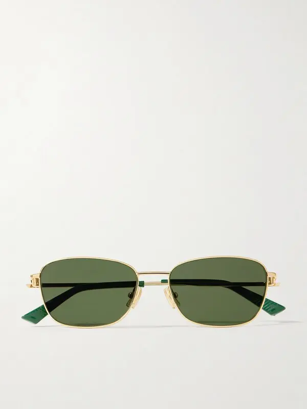 Bottega Veneta Square-frame Sunglasses - Gold