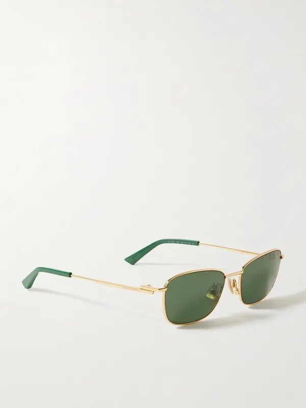 Bottega Veneta Square-frame Sunglasses - Gold