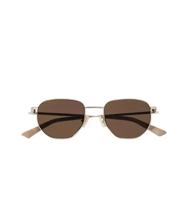 Bottega Veneta Hexagon Sunglasses - Gold