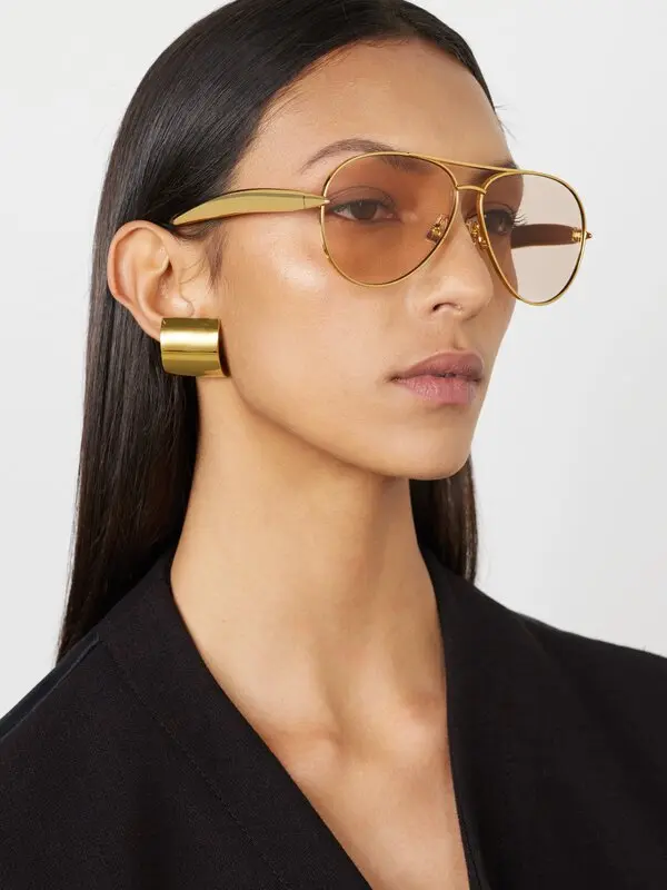 bottega veneta - Sardine Aviator-Style Sunglasses