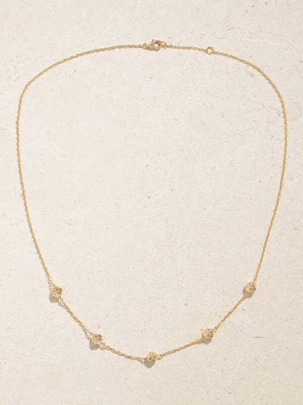 L’ATELIER NAWBAR Atoms The 5 Dots Diamond Necklace - Gold