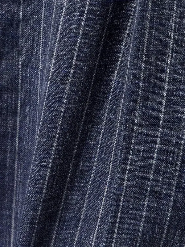 Loro Piana Pleated Pinstriped Straight-leg Pants
