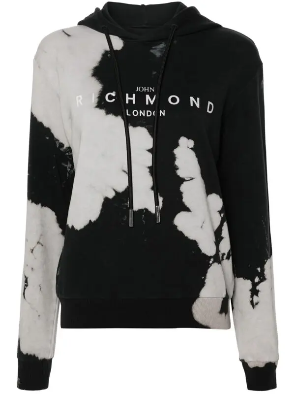 John Richmond Logo-print Hoodie - Grey