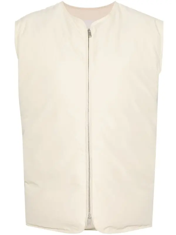 JIL SANDER Padded Gilet - Neutrals