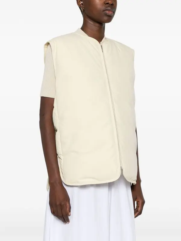 JIL SANDER Padded Gilet - Neutrals