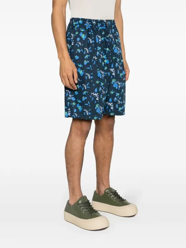 Marni Abstract Print Deck Shorts