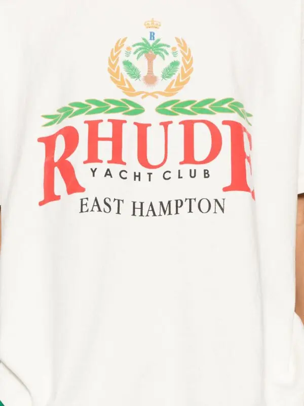 Rhude East Hampton Crest Cotton T-shirt