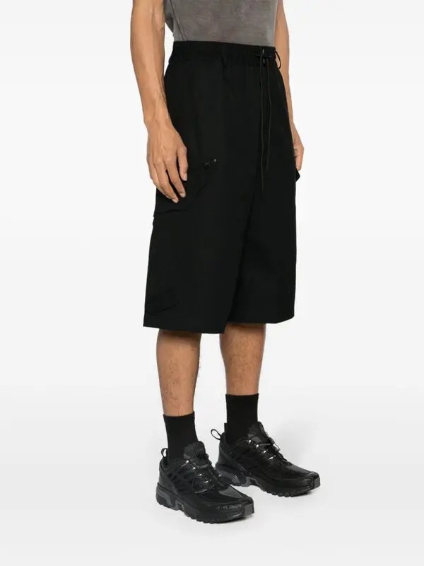 Y3 Workwear Cotton Bermuda Shorts
