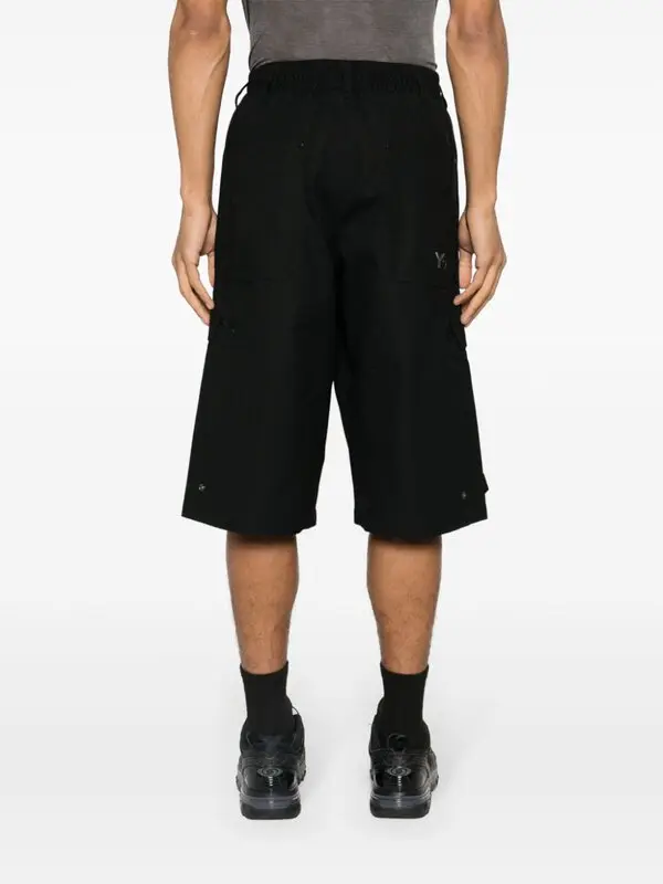 Y3 Workwear Cotton Bermuda Shorts