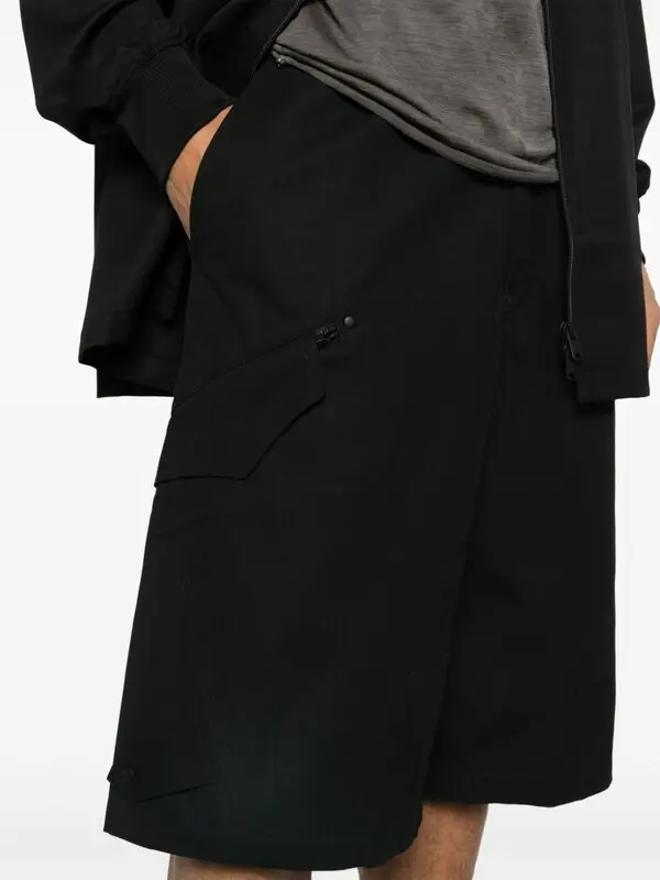 Y3 Workwear Cotton Bermuda Shorts