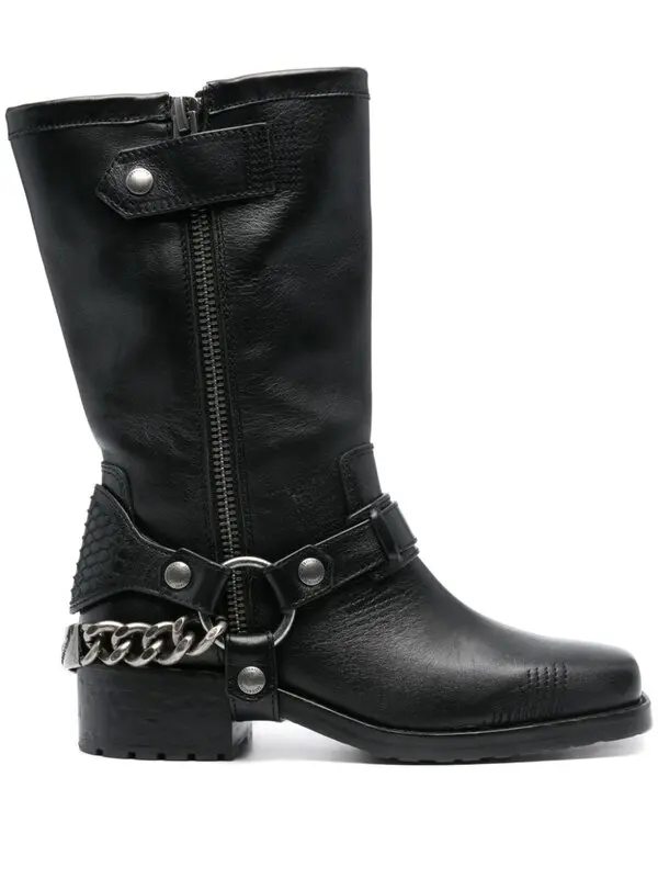 Zadig&Voltaire Igata Leather Biker Boots