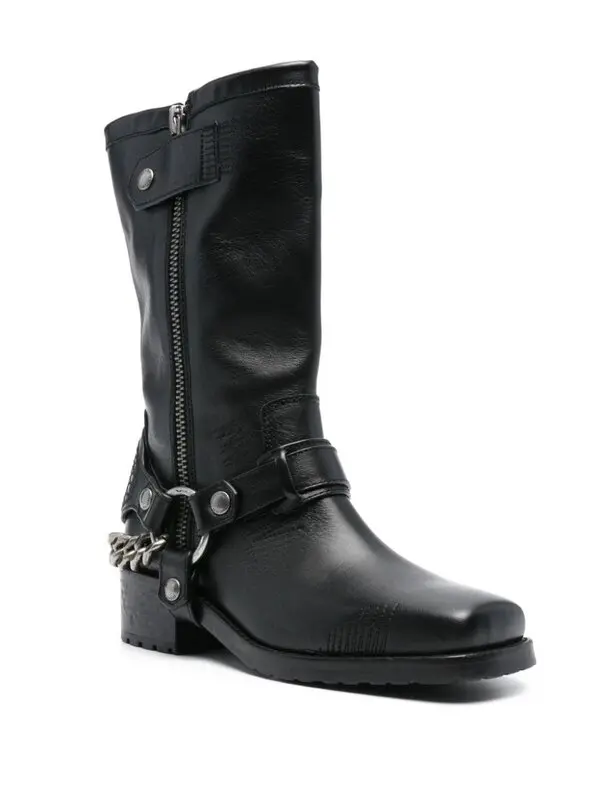 Zadig&Voltaire Igata Leather Biker Boots