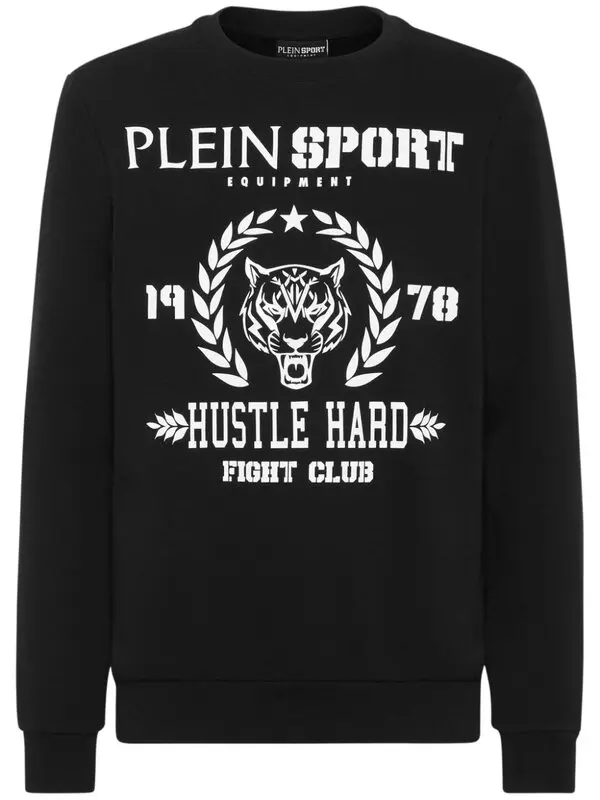 PLEIN SPORT Logo-print Sweatshirt - Black