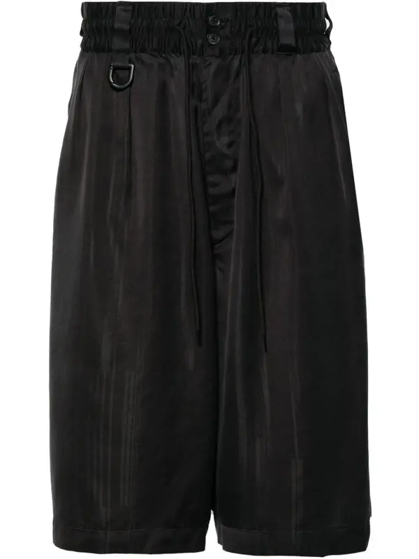 Y3 Drawstring-waist Track Shorts