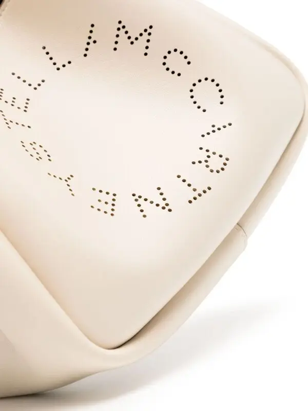 Stella McCartney Perforated Logo Tote - Neutrals