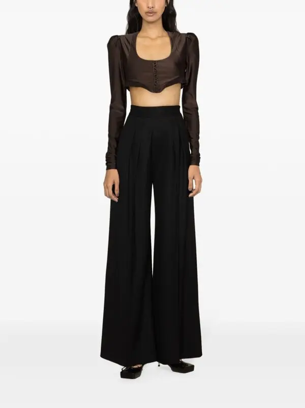 Philosophy Di Lorenzo Serafini Ruffle-trim Cropped Top