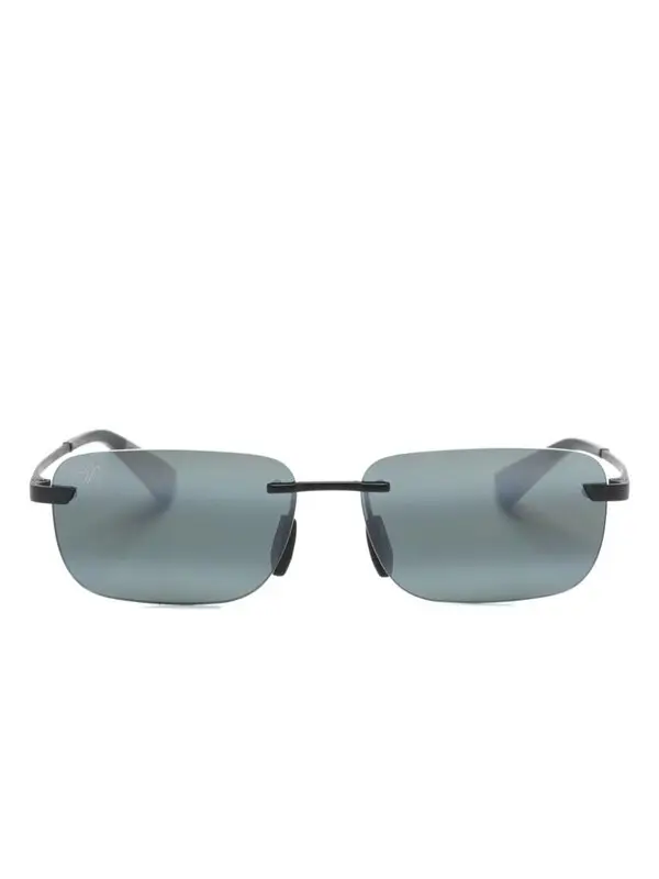 Maui Jim Lanakila Rectangle-frame Sunglasses - Black