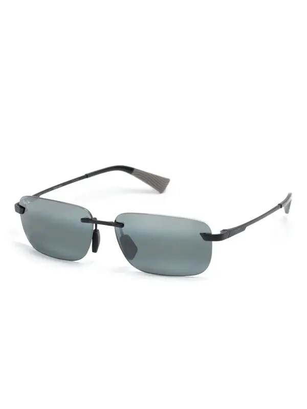 Maui Jim Lanakila Rectangle-frame Sunglasses - Black