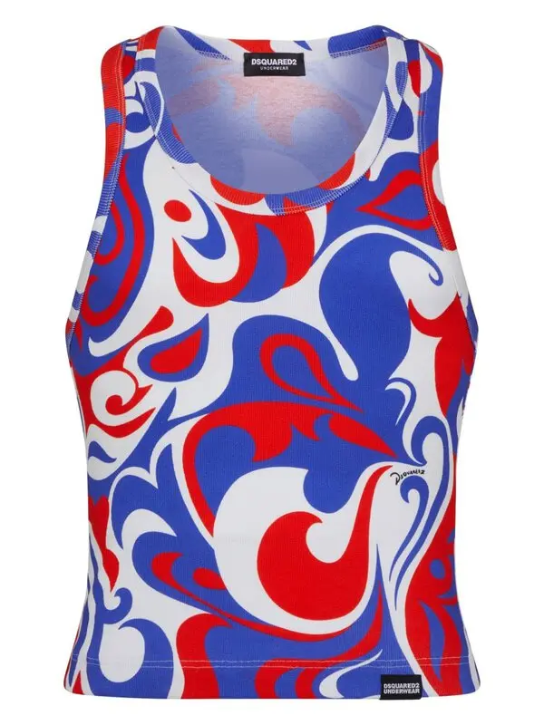 Dsquared2 Abstract Print Tank Top