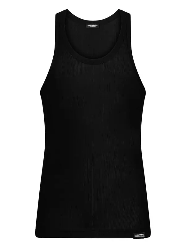 Dsquared2 Logo-plaque Cotton-blend Top