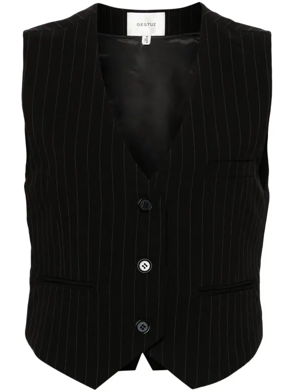 GESTUZ Pinstriped Waistcoat