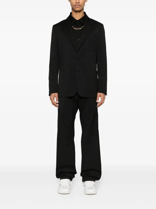 Palm Angels Single-breasted Twill Blazer