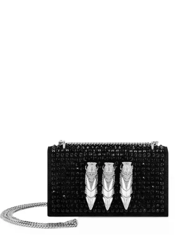 Philipp Plein Crystal-embellished Shoulder Bag - Black